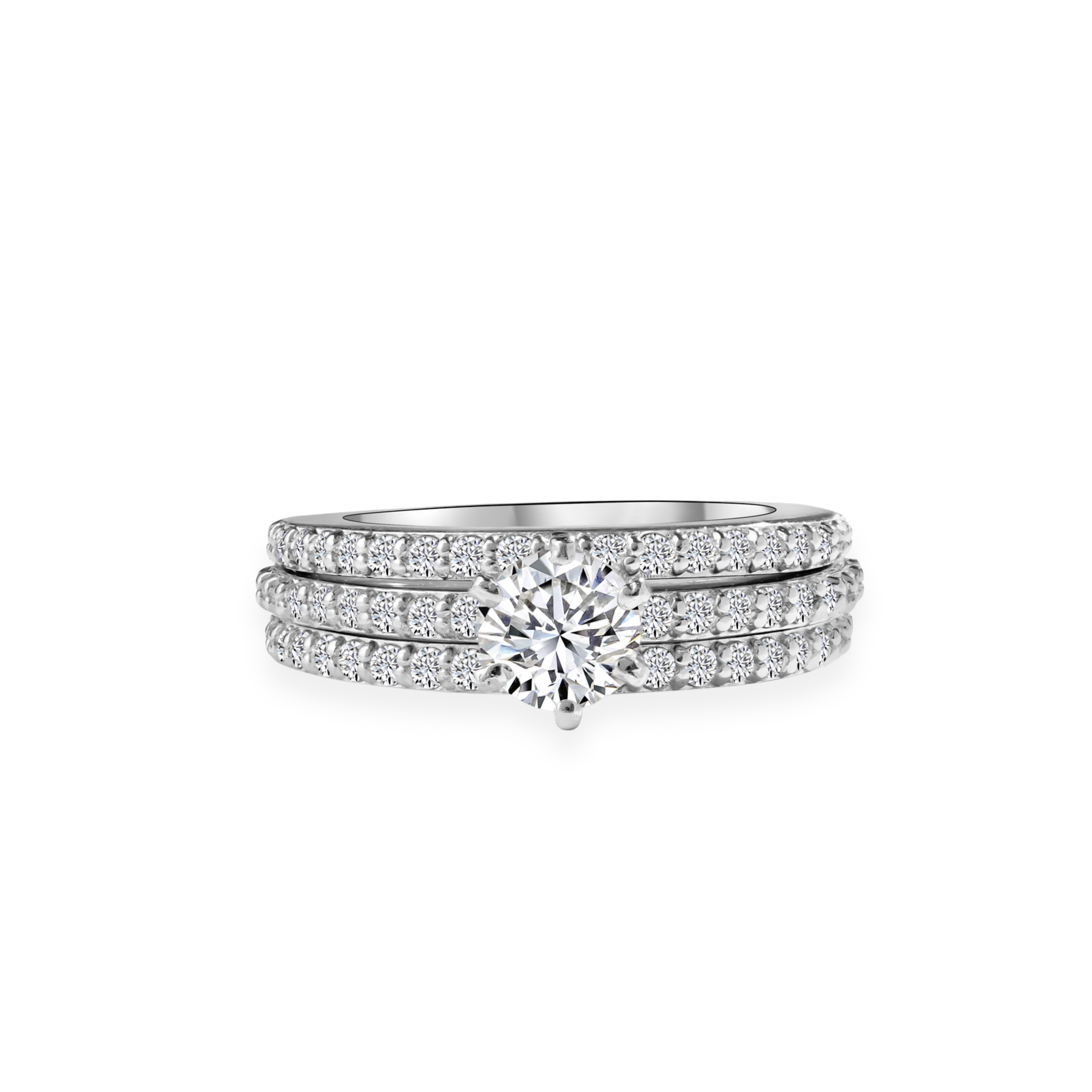 Silver Solitaire Rings | Emerald, Halo & Pavé Cuts | Klarity